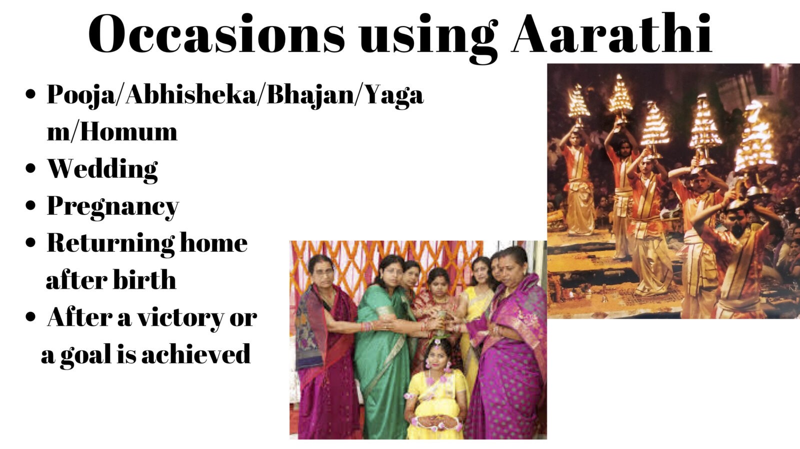 Significance of Aarathi and Deepam