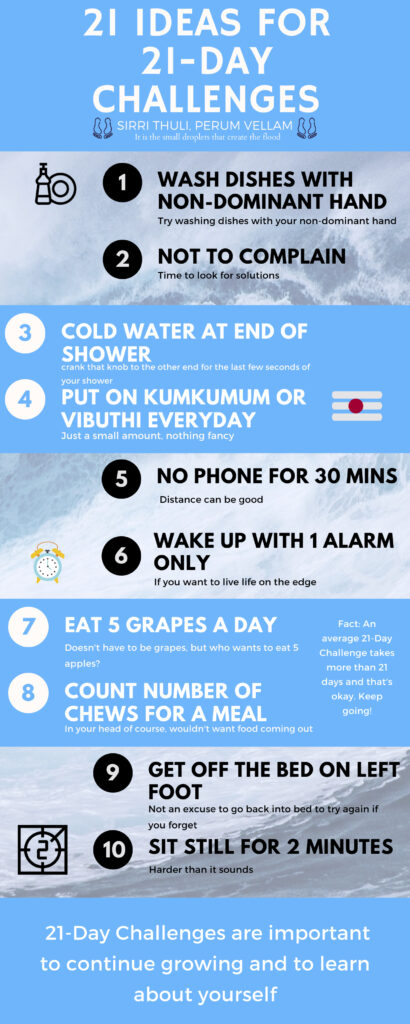 21 Ideas For 21-Day Challenges