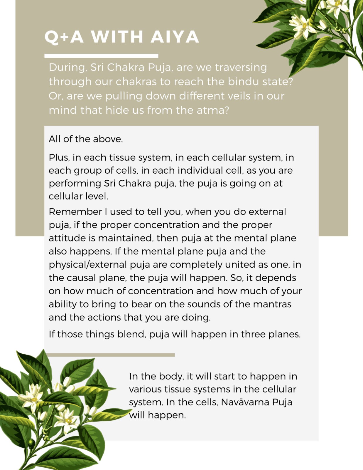 During Sri Chakra Puja, Are We Traversing Through Our Chakras To Reach ...